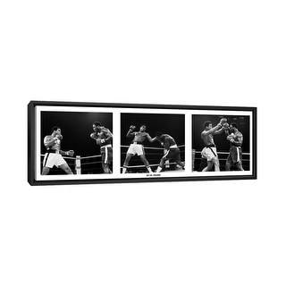 iCanvas "Muhammad Ali Vs. Frazier, Quezon City, Philippines" by Muhammad Ali Enterprises Framed ...